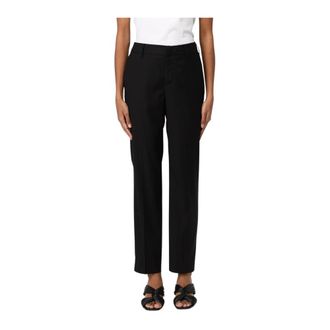 PT01 Schwarze- stilvolle Hosen - - Trousers - Damen - Schwarzk - XL