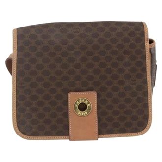 Celine Sac bandouli&egrave;re vintage Macadam Pre-owned - Femme - Pre-owned - Brun - Taille: ONE Size