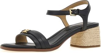 Michael Kors Damen Mandy MID Sandal Heeled Shoes, Schwarz, 38.5 EU