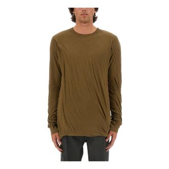 Rick Owens Homme, Tops, Brun, Taille: ONE Size Double LS T