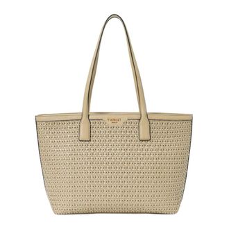 Twinset Femme, Sacs, Jaune, Taille: ONE Size Sac de magasinage tissé avec clous