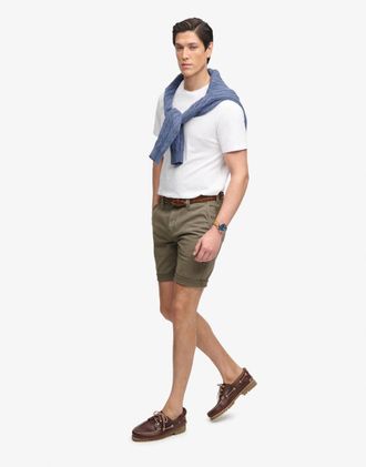 Superdry Short chino fonctionnel - Vert ciboulette