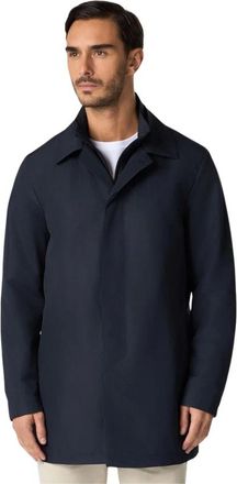 Brooks Brothers Homme, Manteaux, Bleu, Taille: XL Trench-coat &agrave; col convertible