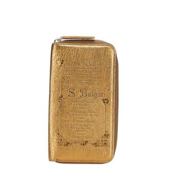 Bulgari Portefeuille en cuir Pre-owned - Femme - Pre-owned - Jaune - Taille: ONE Size