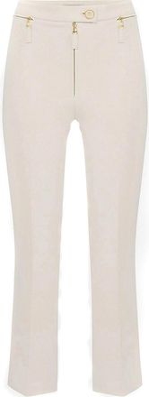 Elisabetta Franchi Pantalons Décontractés - Blanc