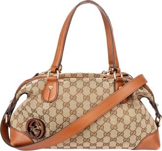 Gucci Crossbody Bags - Gucci GG Monogram Handbag - Gr. unisize - in Braun - für Damen