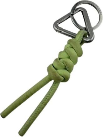 Bottega Veneta unisex, Pre-owned, Vert, Taille: ONE Size Porte-cl&eacute;s en cuir Pre-owned