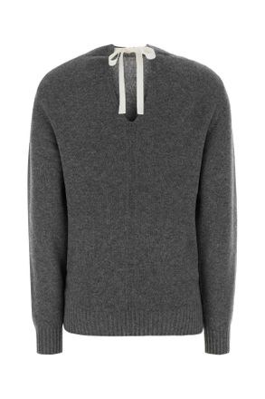Carven Cashmere Crew Sweater - Gray