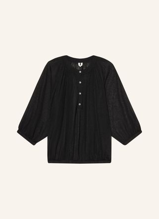 Arket Arket Strick-Blusenshirt Mit 3/4-Arm schwarz