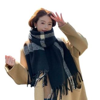 Generic QXDZSW &Eacute;charpe imitation cachemire pour femme - Sensation dhiver - Ch&acirc;le chaud - Mignon et polyvalent - &Eacute;charpe &agrave; carreaux pour femme, &Eacute;charpe 9, 200x