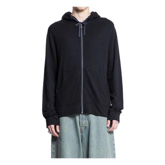 James Perse Vintage Terry Zip Hoodie Schwarz - - Sweatshirts & Hoodies - Herren - Schwarzk - XS