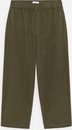 Arket Pull-on-Hose Aus Leinenmischung -Gr&uuml;n