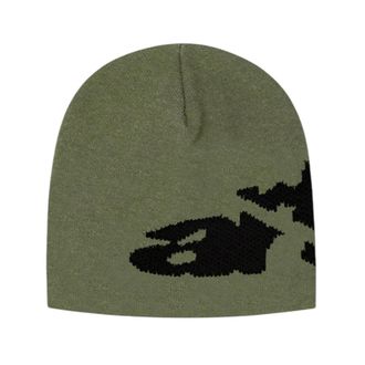 Arte Homme, Accessoires, Vert, Taille: ONE Size Bonnet Beanie en Laine