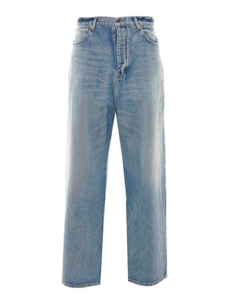 Balenciaga Straight Leg Jeans - Blau