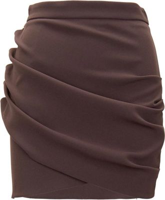 Elisabetta Franchi Femme, Jupes, Brun, Taille: 42 FR Short Skirt