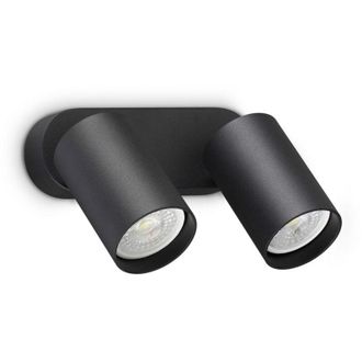 Ideal Lux Ideal Lux DYNAMITE Spot double plafonnier noir 2x GU10