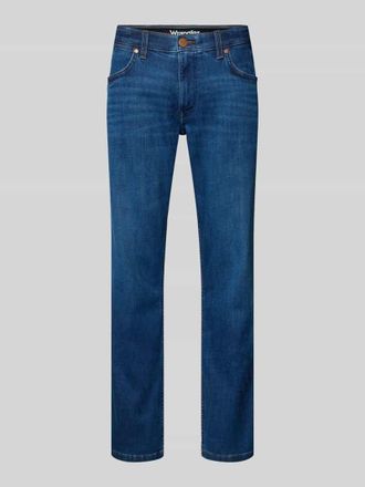 Wrangler Straight Fit Jeans im 5-Pocket-Design Modell Greensboro