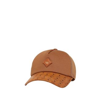 MCM Caps & M&uuml;tzen - Hats & Headwear Kappe Diamond aus Baumwolle und Le - Gr. ONE SIZE - in Braun - f&uuml;r Damen
