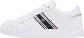 Tommy Hilfiger Damen Th Chic Cupsole Webbing Fw0fw09354 Niedrig, White (White), 40 EU