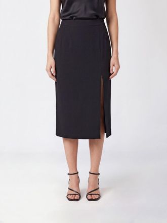 Dolce & Gabbana Hoch taillierter Midi-Bleistiftrock von aus Schurwolle mit Schlitz