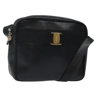 Ferragamo Pre-owned Leder Schultertasche - - Pre-owned - Damen - Schwarzk - ONE SIZE