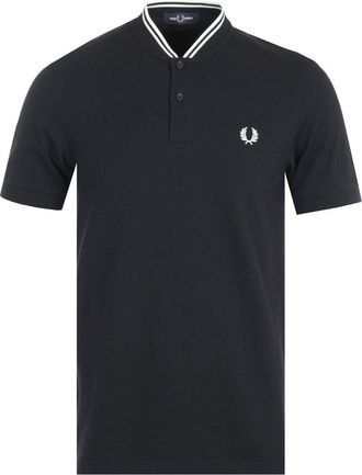 Fred Perry Polo Col Bomber Pique Polo Fred Perry Pour Homme en Noir
