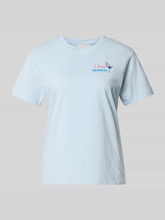 MC2 Saint Barth T-Shirt mit Motiv- und Statement-Stitching Modell EMILIE