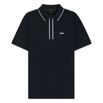 HUGO BOSS Philix Poloshirt f&uuml;r Herren, Schnell trocknend, kurz&auml;rmlig (Dunkelblau)