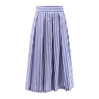 Lavi Lavi, Femme, Jupes, Bleu, Taille: 44 FR Jupe Midi &Eacute;vas&eacute;e