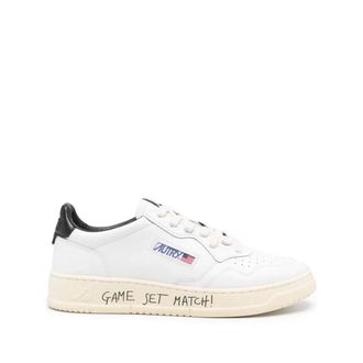 Autry Baskets Blanco Talon Noir - Homme - Chaussures - Blanc - Taille: 40 EU