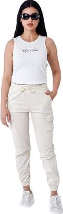 Project X Paris Pantalon à Poches Multiples Ivoire XS