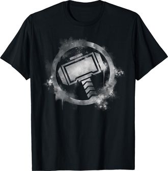 MARVEL Avengers Endgame Thor Spray Paint Logo T-Shirt