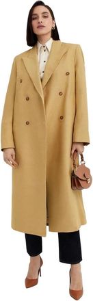 Loulou Studio Femme, Manteaux, Beige, Taille: 38 FR Temo Manteau Crois&eacute;