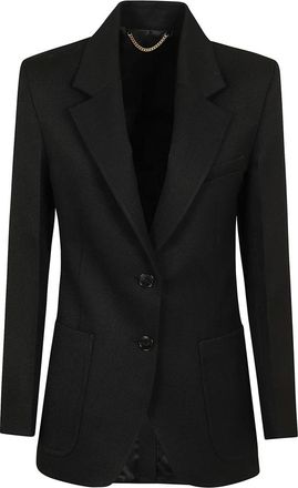 Victoria Beckham Schwarze Patch Pocket Jacke - - Jackets - Damen - Schwarzk - M