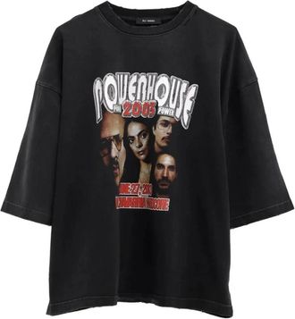 Willy Chavarria Homme, Tops, Noir, Taille: L T-shirt Oversize