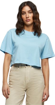 Build Your Brand Damen T-Shirt Ladies Short Oversized Tee balticblue 5XL