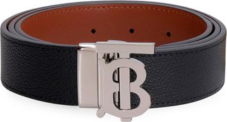 Burberry Reversible Leather Belt - Black