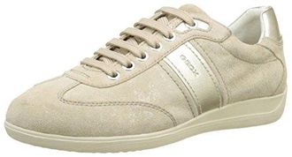 Geox Femme D Myria A Baskets, Light Taupe/Light Gold, 35 EU