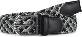 Howard London Geflochtener Stretch-G&uuml;rtel Andy - - Accessories - Herren - Schwarzk - 95 CM