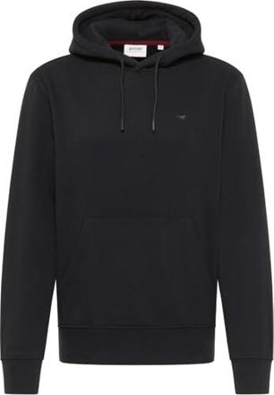 Mustang Jeans Style Bronson Sweatshirt &agrave; Capuche, Noir de Jais 4188, M Homme