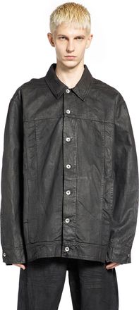 Rick Owens Temple Jumbo Worker in Stretch Denim