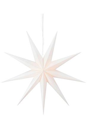 Marksl&ouml;jd Dekostern Duva, Wei&szlig;, Papier, Stern, Stern, 150x150x30 cm, zum Stellen, Dekoration, Weihnachtsdekoration, Adventssterne