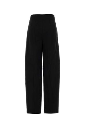 Victoria Beckham Virgin Wool Trousers - Black