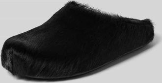 Marni Pantoletten mit Fell-Besatz