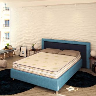 Baldiflex Emporio Matratze, Höhe 20 cm, aus Memory-Schaum und Federn, Doppelbett 180 x 190 cm, 3 cm Memory-Schaum, Aloe-Vera-Bezug mit atmungsaktivem Band, orth