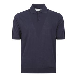 Ballantyne Kurz&auml;rmeliges Polohemd - - Tops - Herren - Blau - M