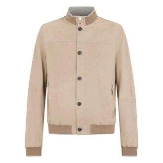 Moorer Homme, Vestes, Beige, Taille: M Blouson Bomber Mezzano