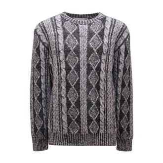 Amaranto B9S0025S Maglione Woll/Kaschmir Pullover - - Knitwear - Herren - Mehrfarbig - S