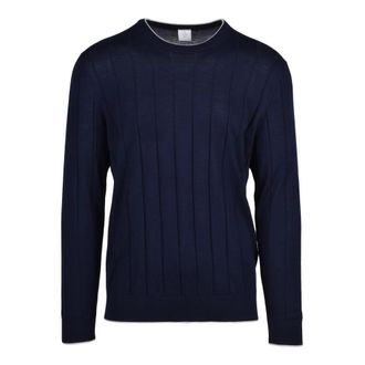 Eleventy Pullover Rundhals - - Knitwear - Herren - Blau - 2XL