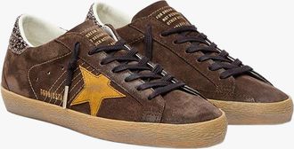 Golden Goose Baskets basses Super Star &agrave; &eacute;toile en cuir su&eacute;d&eacute;